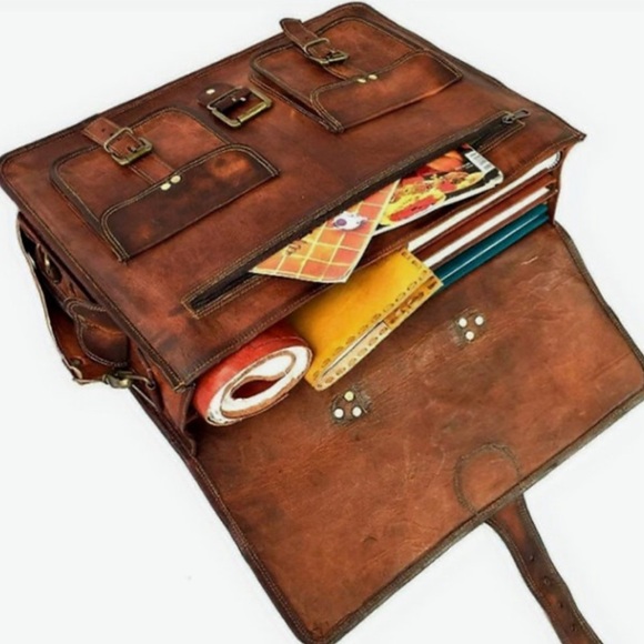 cuero | Other | Vintage Cuero Laptop Briefcase Fullgrain Leather ...